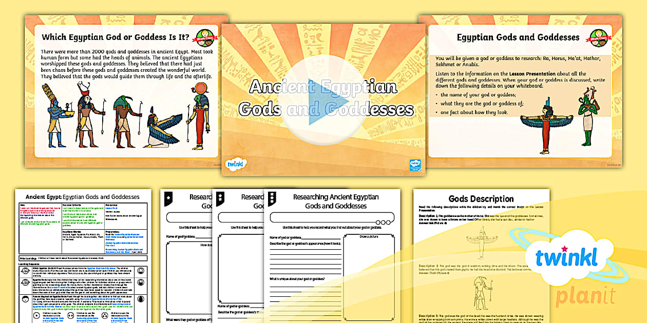 History: Ancient Egypt: Egyptian Gods LKS2 Lesson Pack 6
