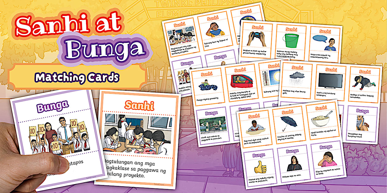 Sanhi at Bunga: Matching Cards | Grades 2 - 6 | Twinkl PH