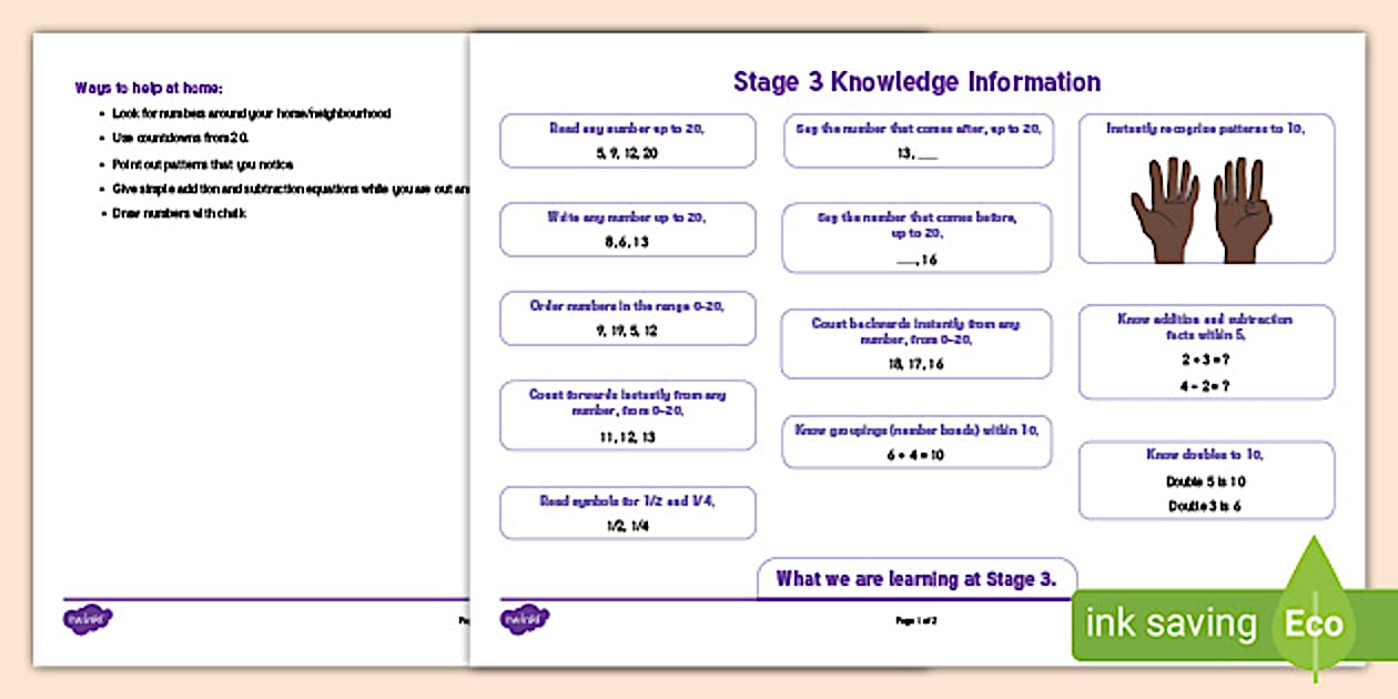 Stage 3 Knowledge Information Guide for Parents - Twinkl