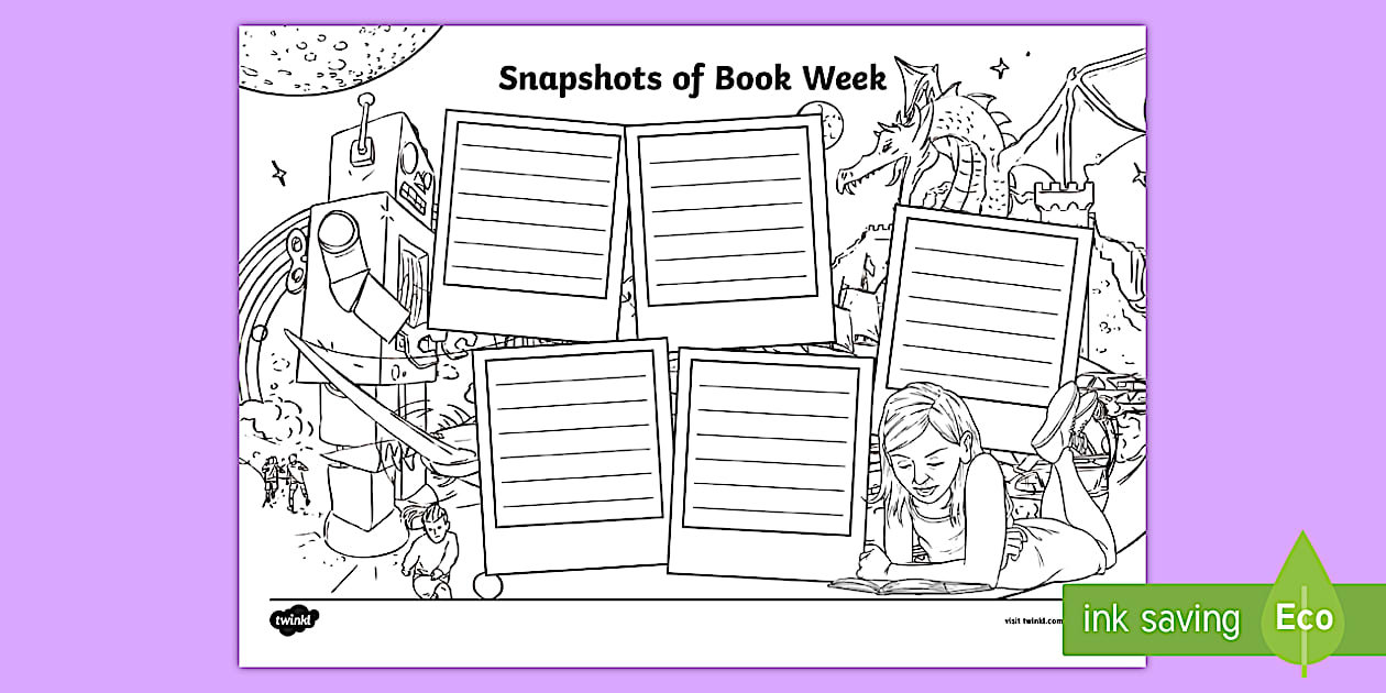 Snapshots of Book Week Worksheet