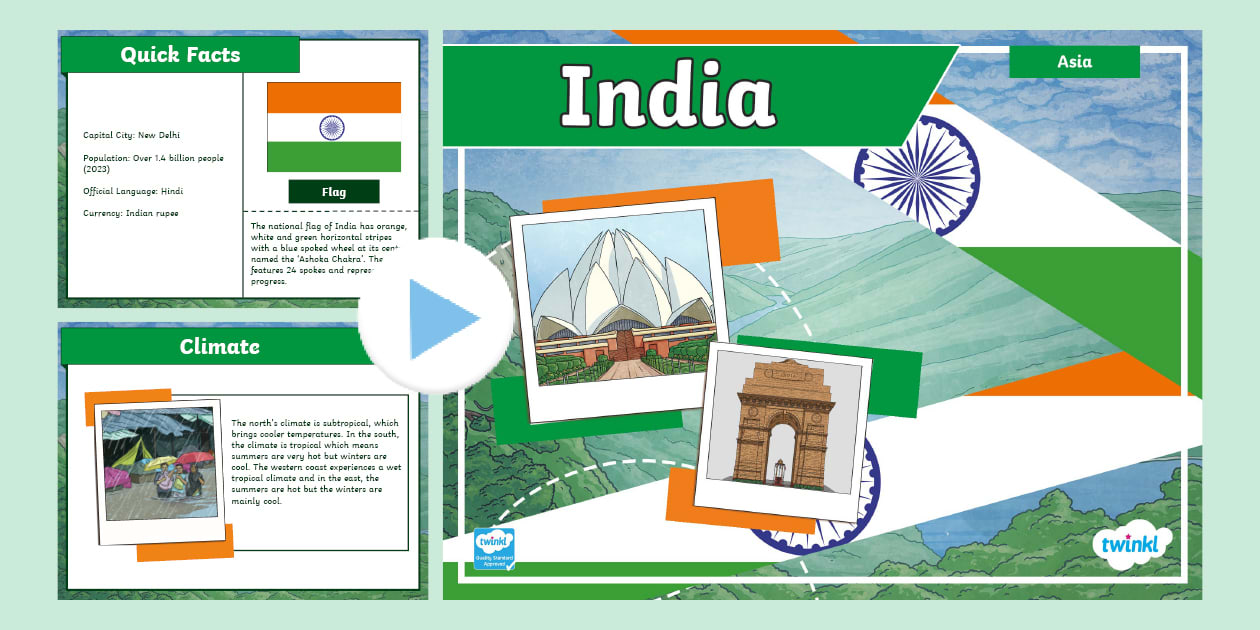 India Information PowerPoint for Kids | Geography | Resource