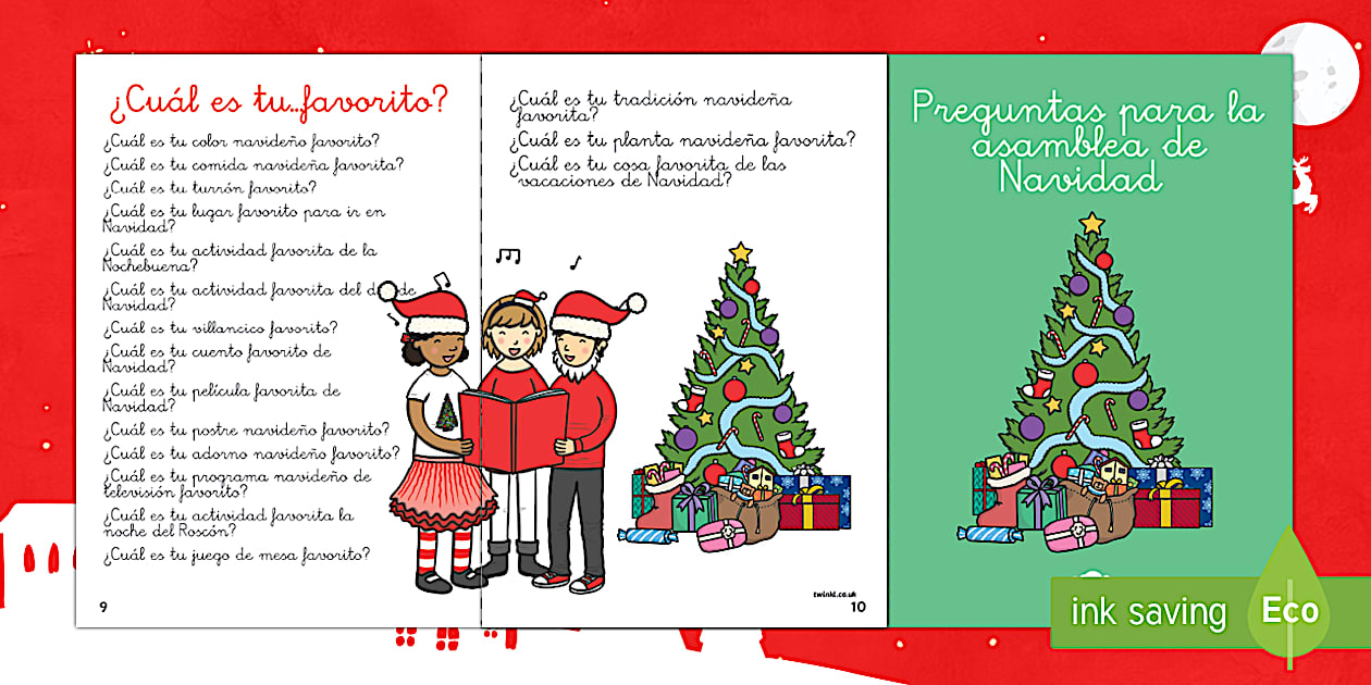 Cuadernillo de 100 preguntas sobre la Navidad: Fiestas