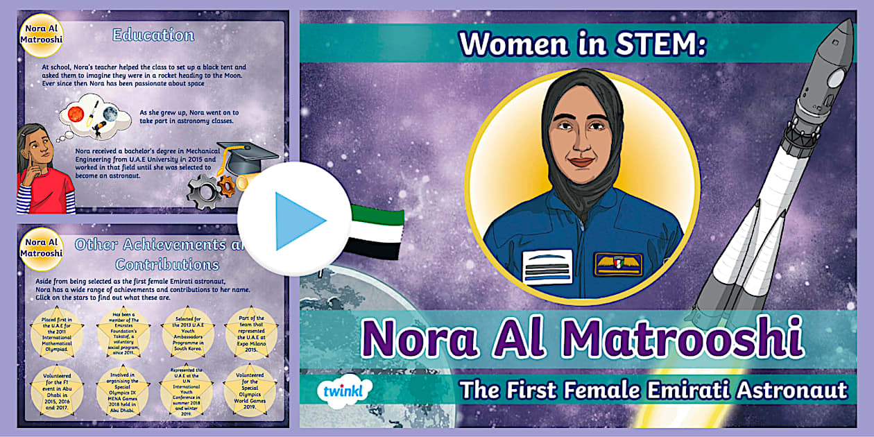 Nora Al Matrooshi - The First Female Emirati Astronaut - KS2