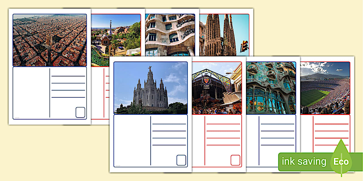 Twinkl's Free Barcelona Postcards for Kids: Download Now!