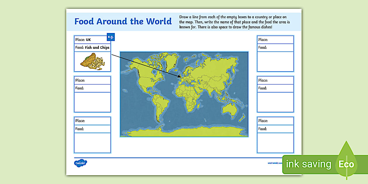 Food Around the World (teacher made) - Twinkl