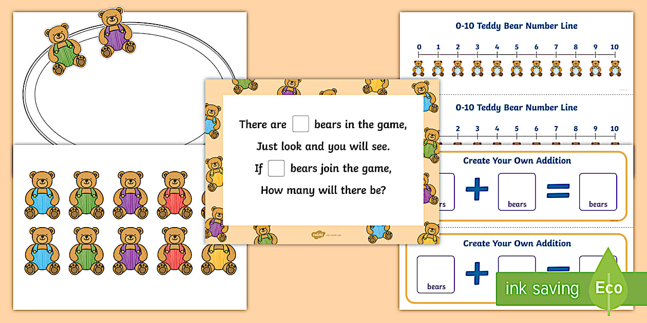 How Many Bears Addition Game (teacher made) - Twinkl