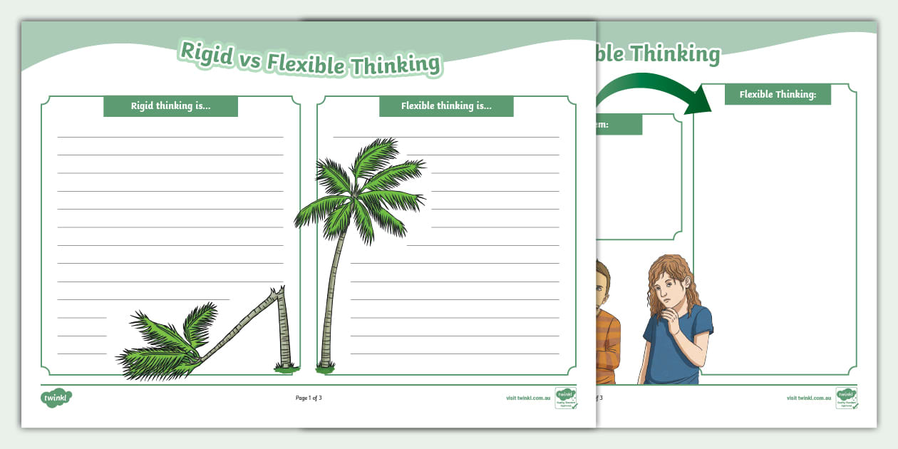 Rigid vs Flexible Thinking (teacher made) - Twinkl