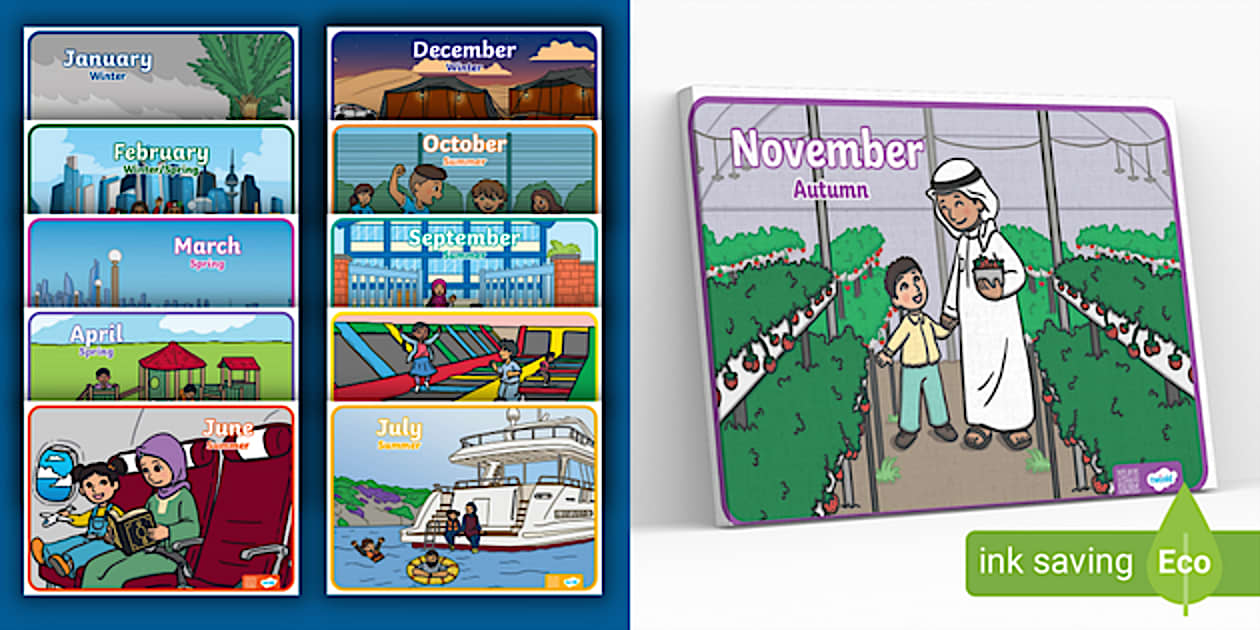 Seasons in Kuwait Posters (teacher made) - Twinkl
