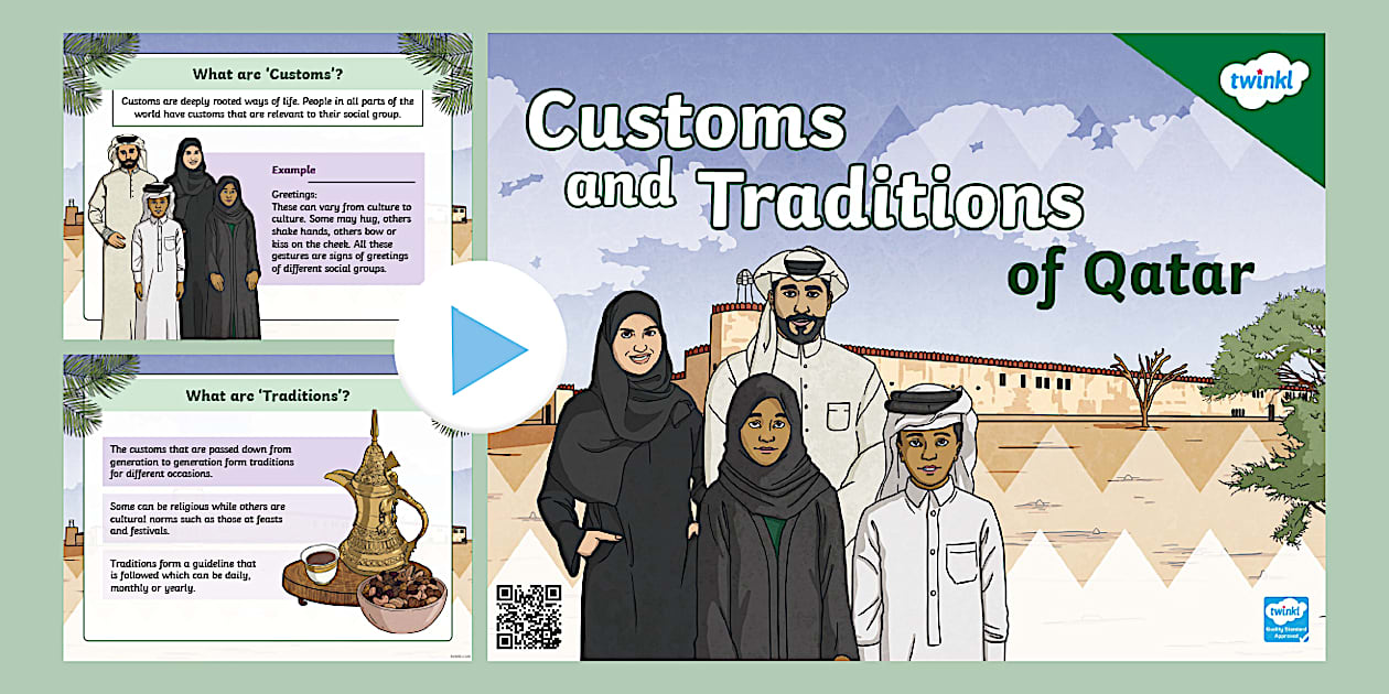 Customs and Traditions of Qatar PowerPoint - Twinkl