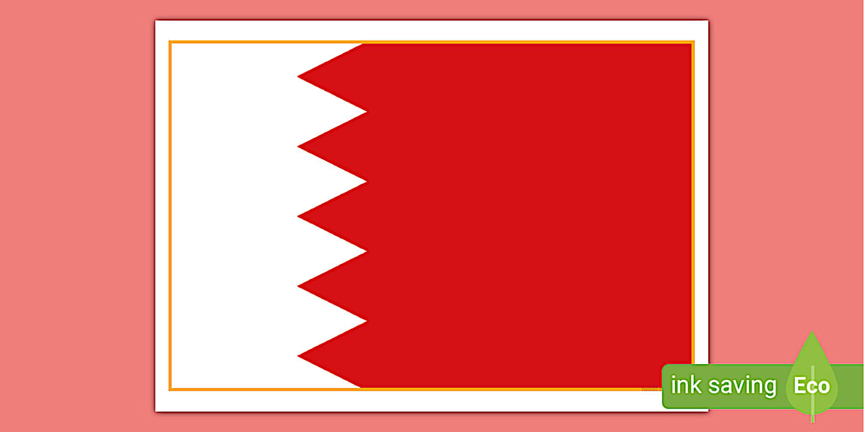 Bahrain Flag Poster | Display Resources | Twinkl - Twinkl