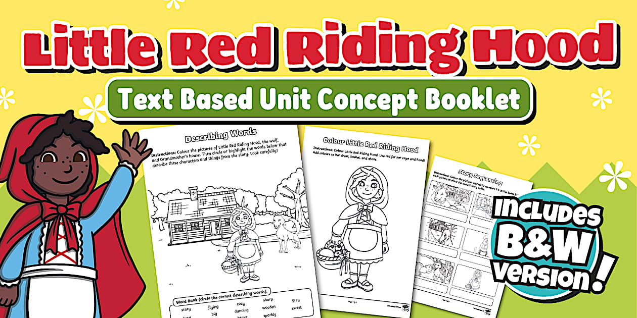 Little Red Riding Hood Text Based Unit Concept Booklet