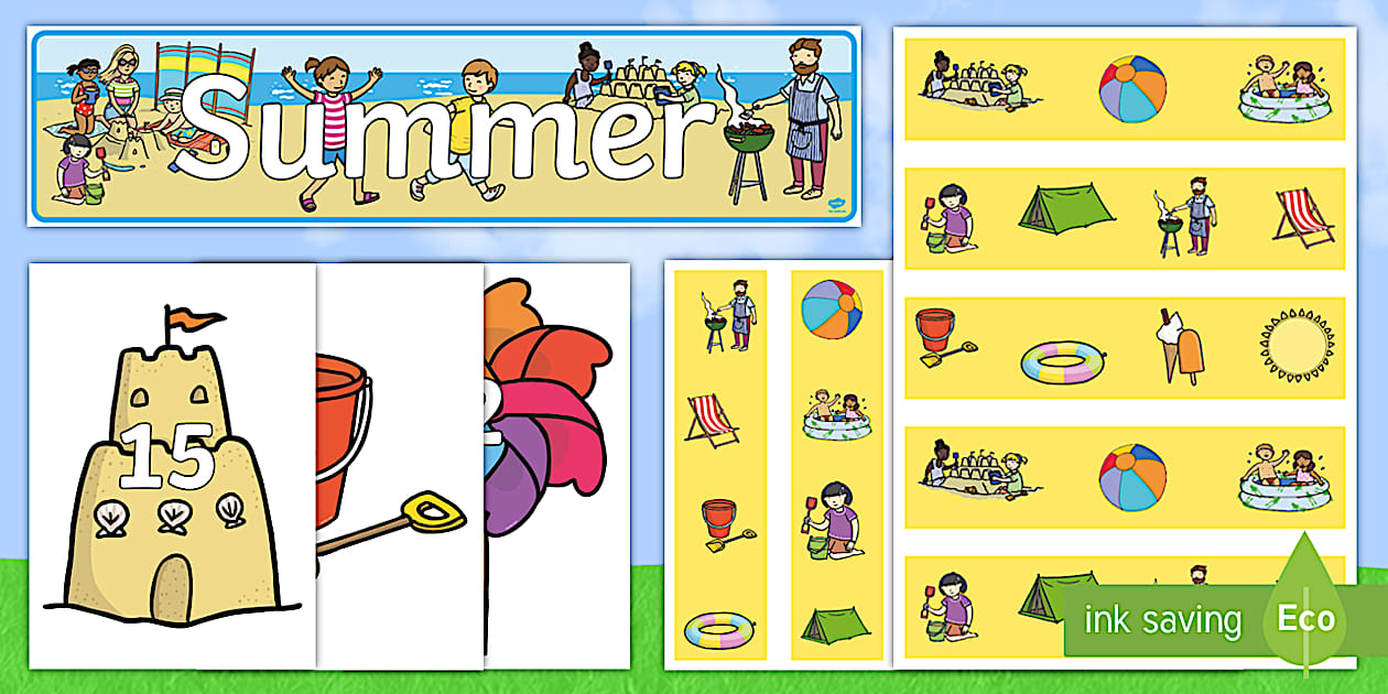 Summer Wall Display Pack (teacher made) - Twinkl