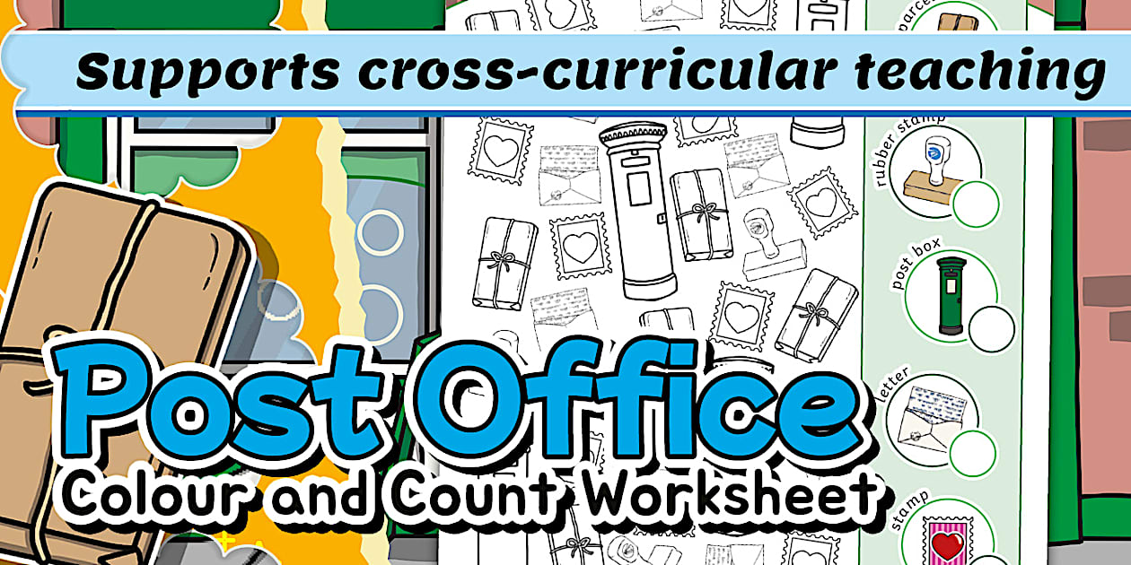 Post Office Colour and Count Activity