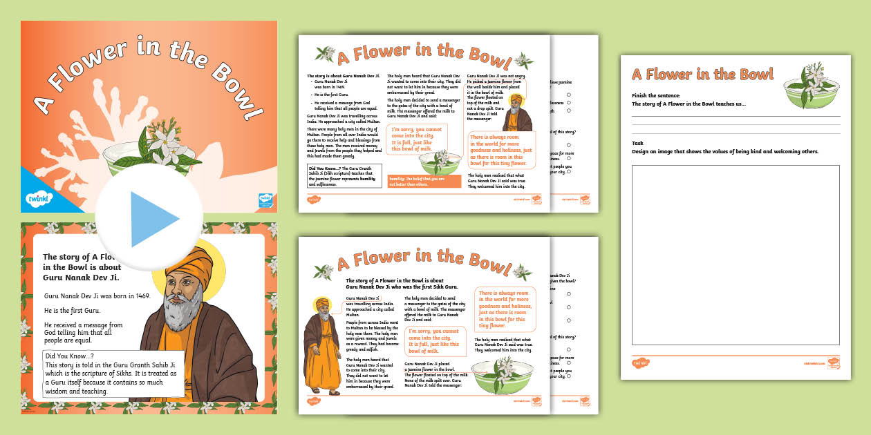 Guru Nanak and The Jasmine Flower Story | Twinkl | RE | KS2