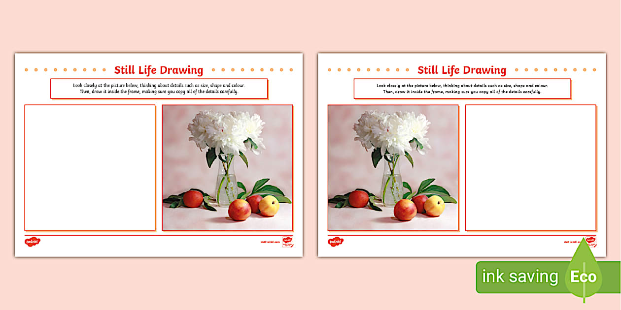 Still Life Drawing Activity (teacher made) - Twinkl