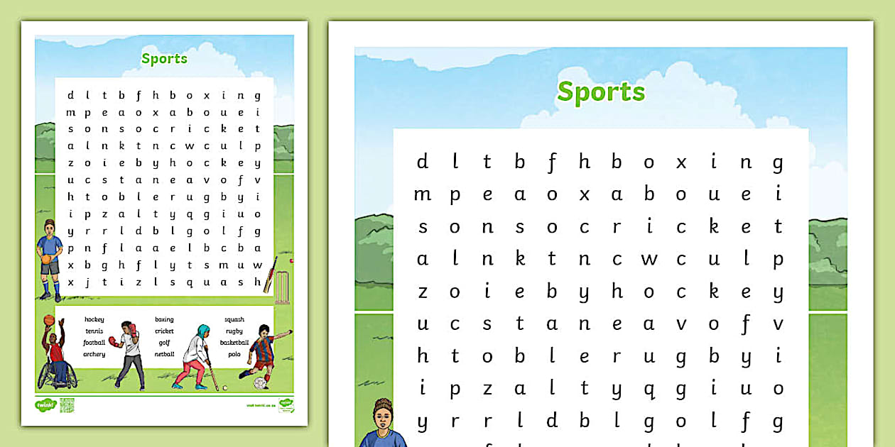 Sports Word Search
