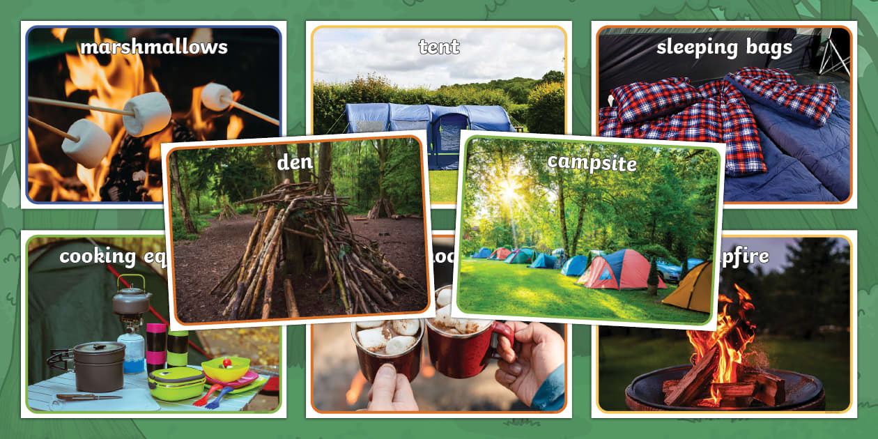 Camping Photo Pack (l'enseignant a fait) - Twinkl