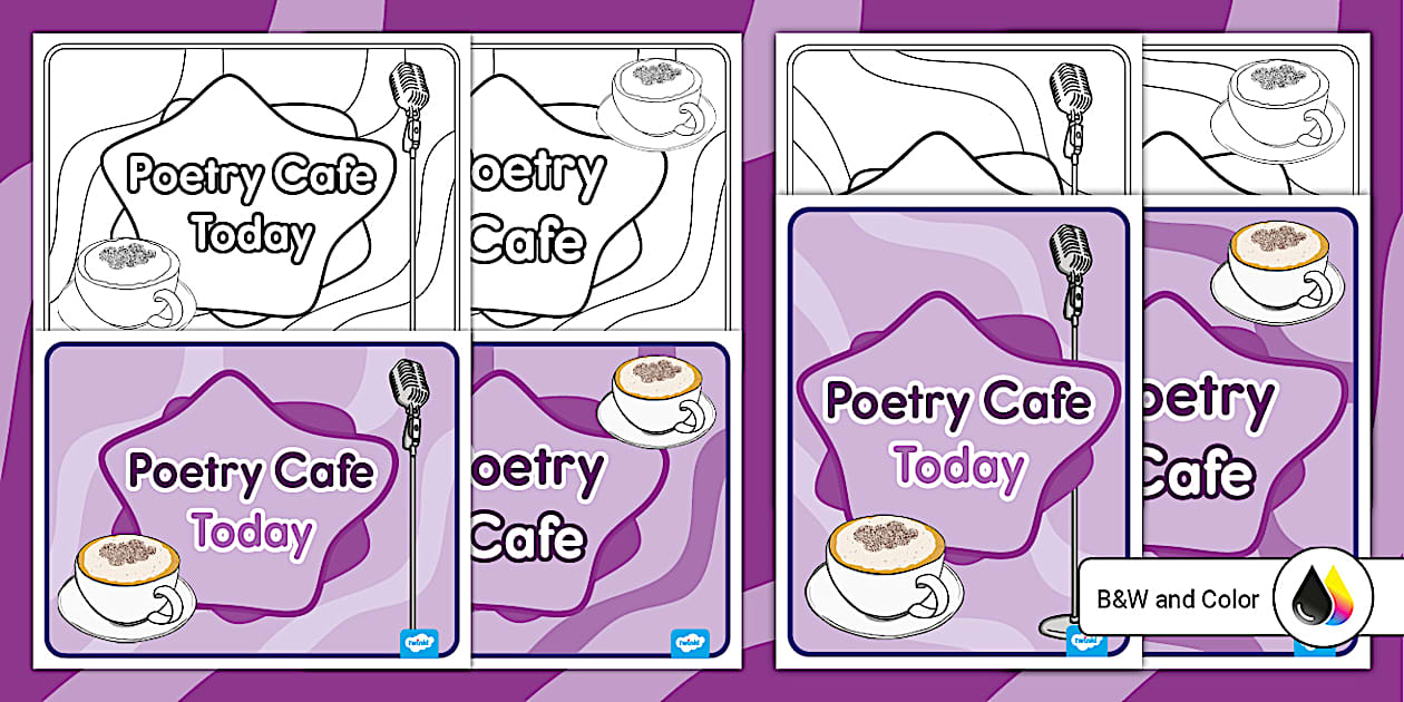 Poetry Café Posters | 2nd Grade | ELA | Twinkl USA - Twinkl