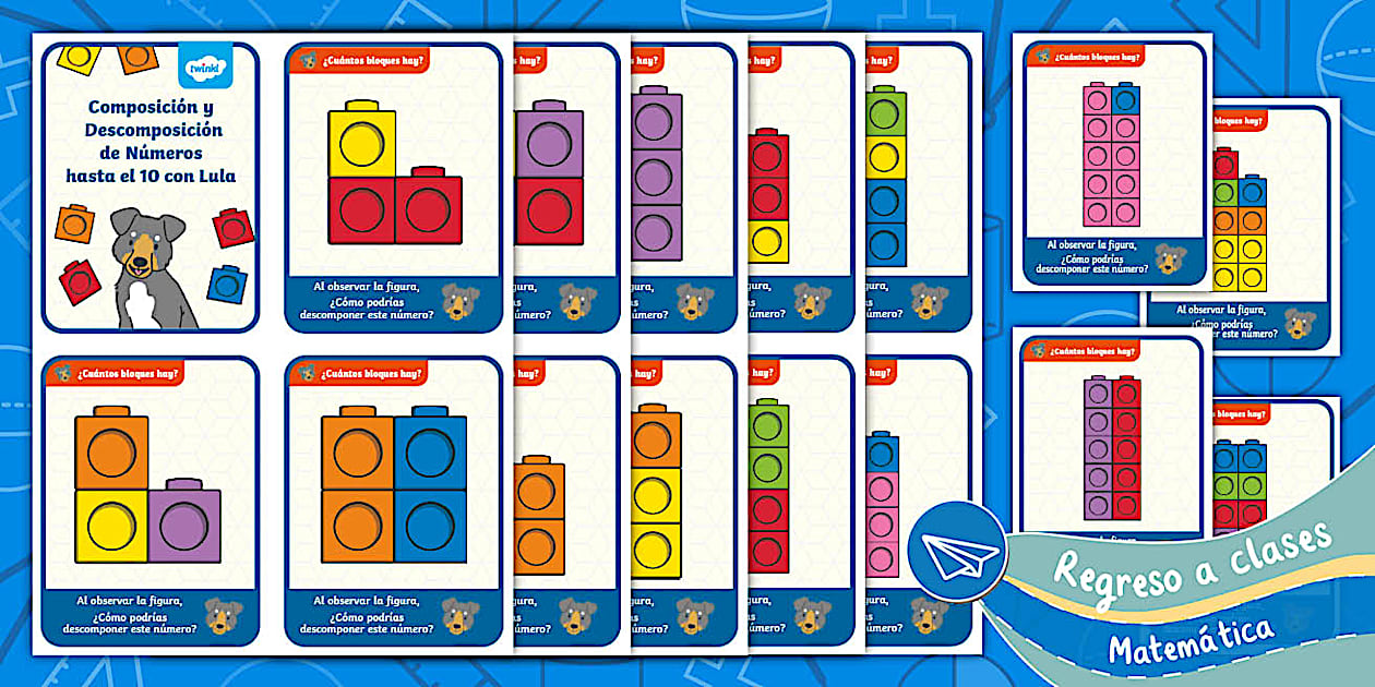 composición | descomposición | números | 1 al 10 | Lula