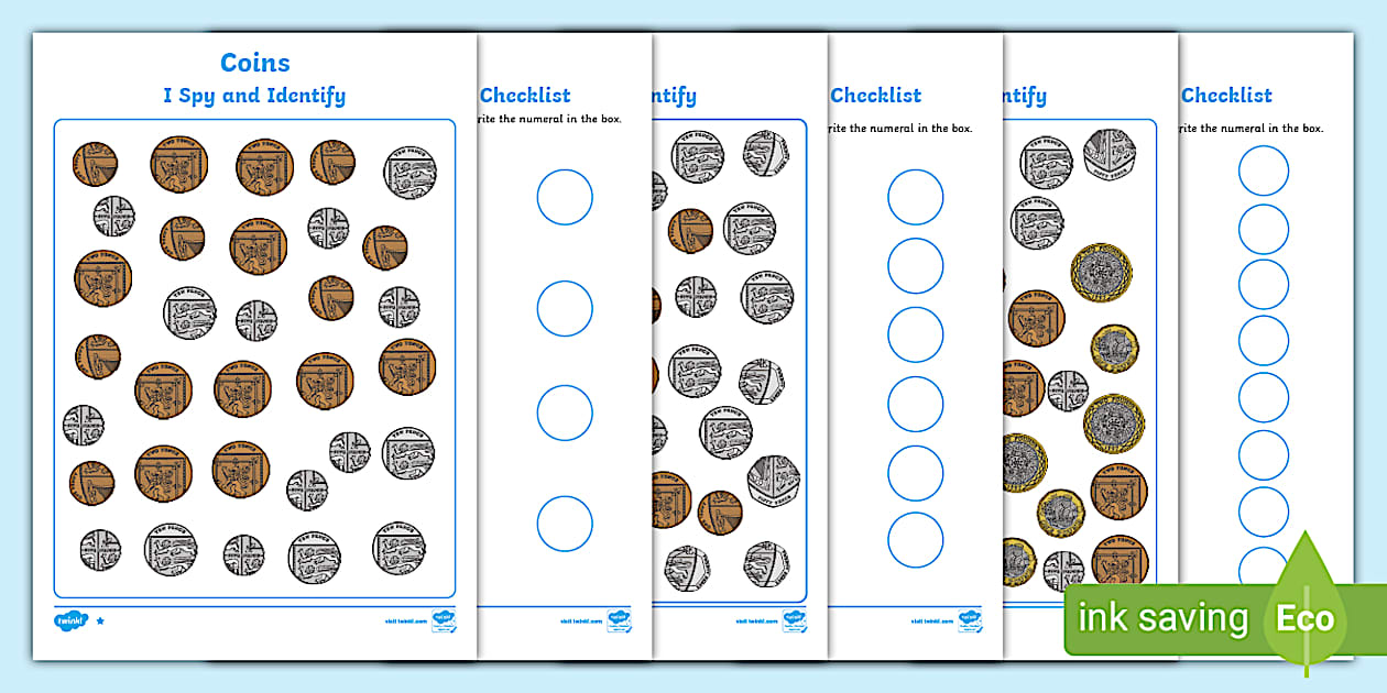 👉 I Spy and Identify Coins (teacher made) - Twinkl