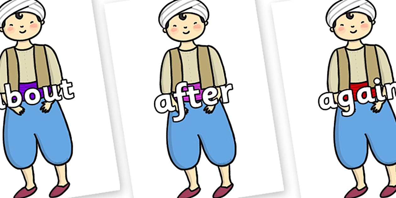 KS1 Keywords on Aladdin (teacher made) - Twinkl