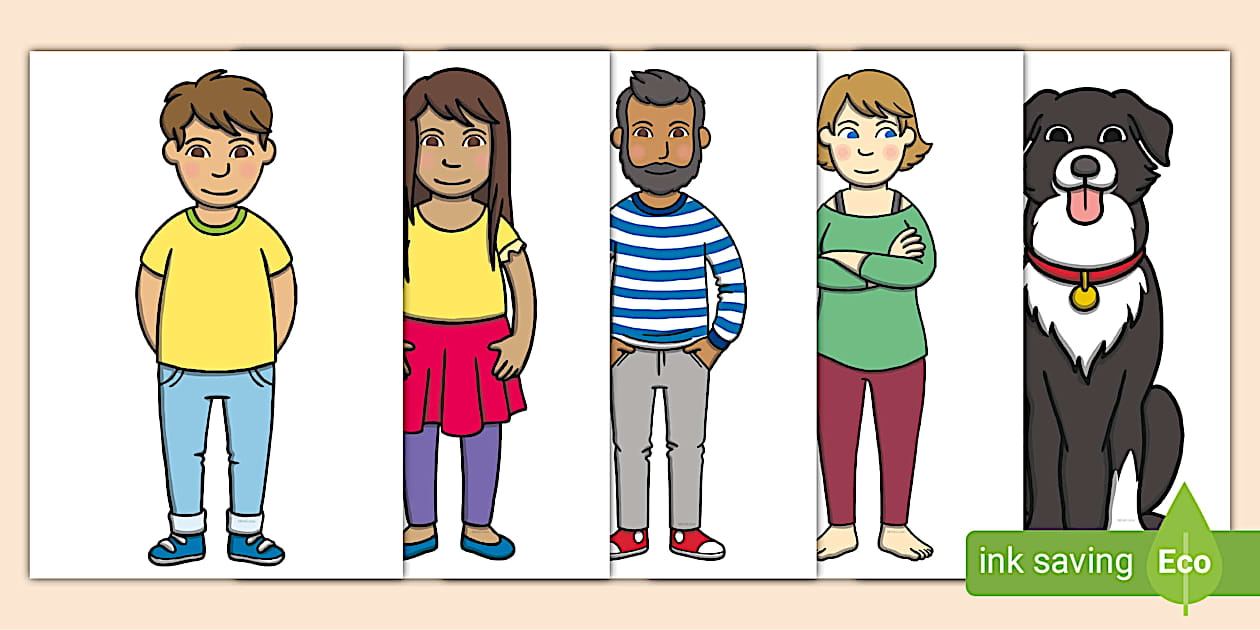 Twinkl Phonics Family Display Cut-Outs (teacher made)