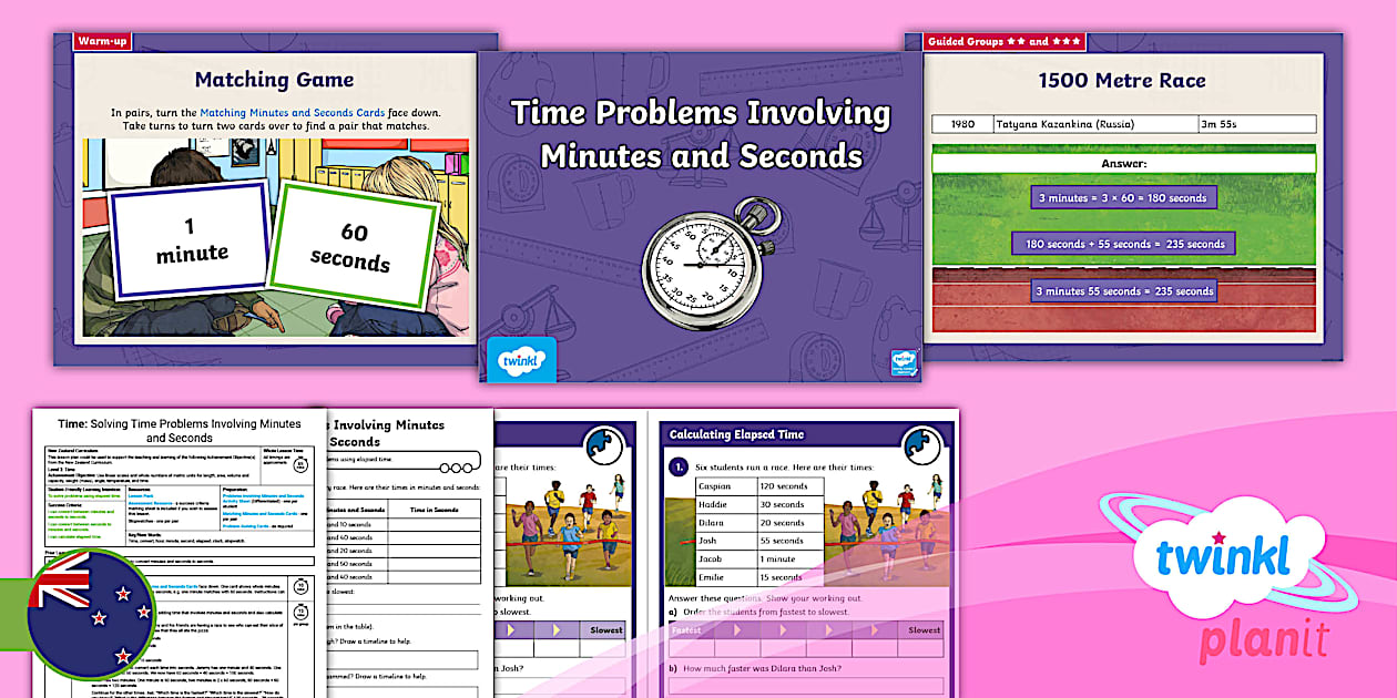 Level 3 Time: Calculating Elapsed Time Lesson 2 - Twinkl