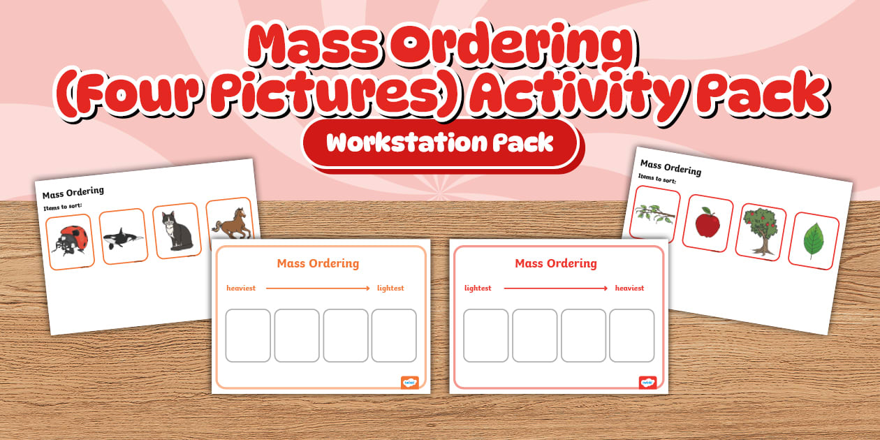 Workstation Pack: Weight/Mass Ordering Activity