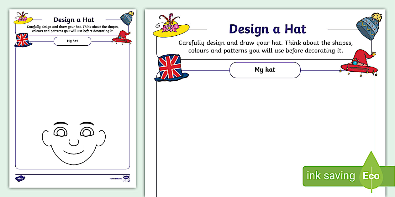 Design a Hat Activity Sheet