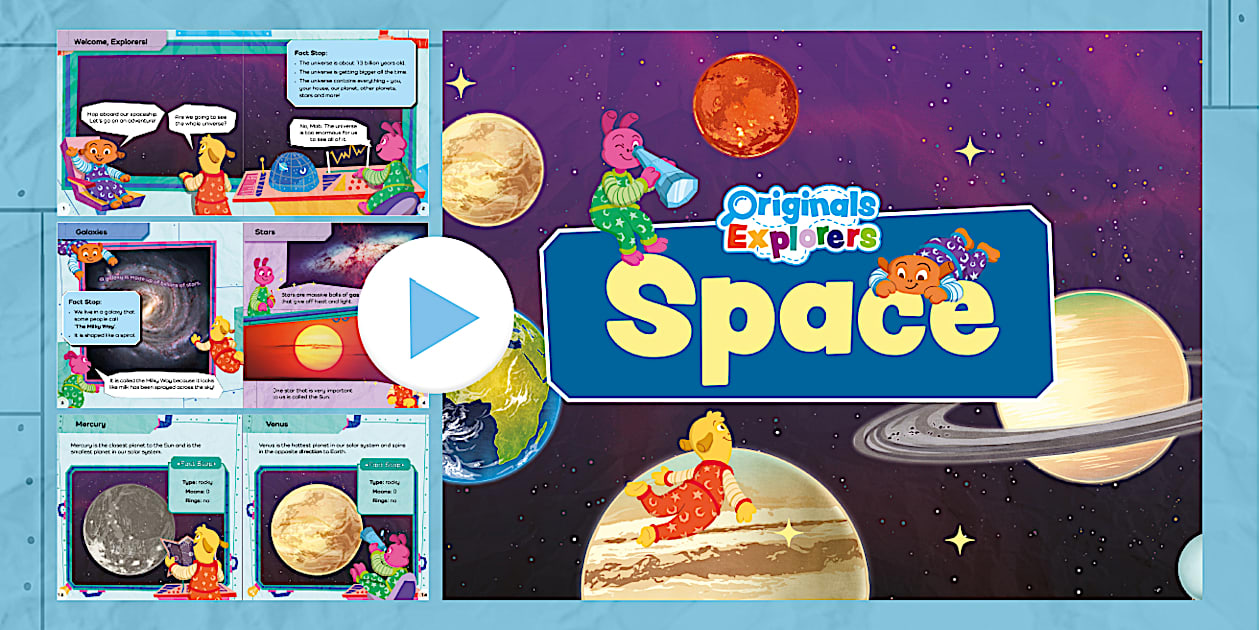 Originals Explorers: Space Book PPT | Space Books EYFS