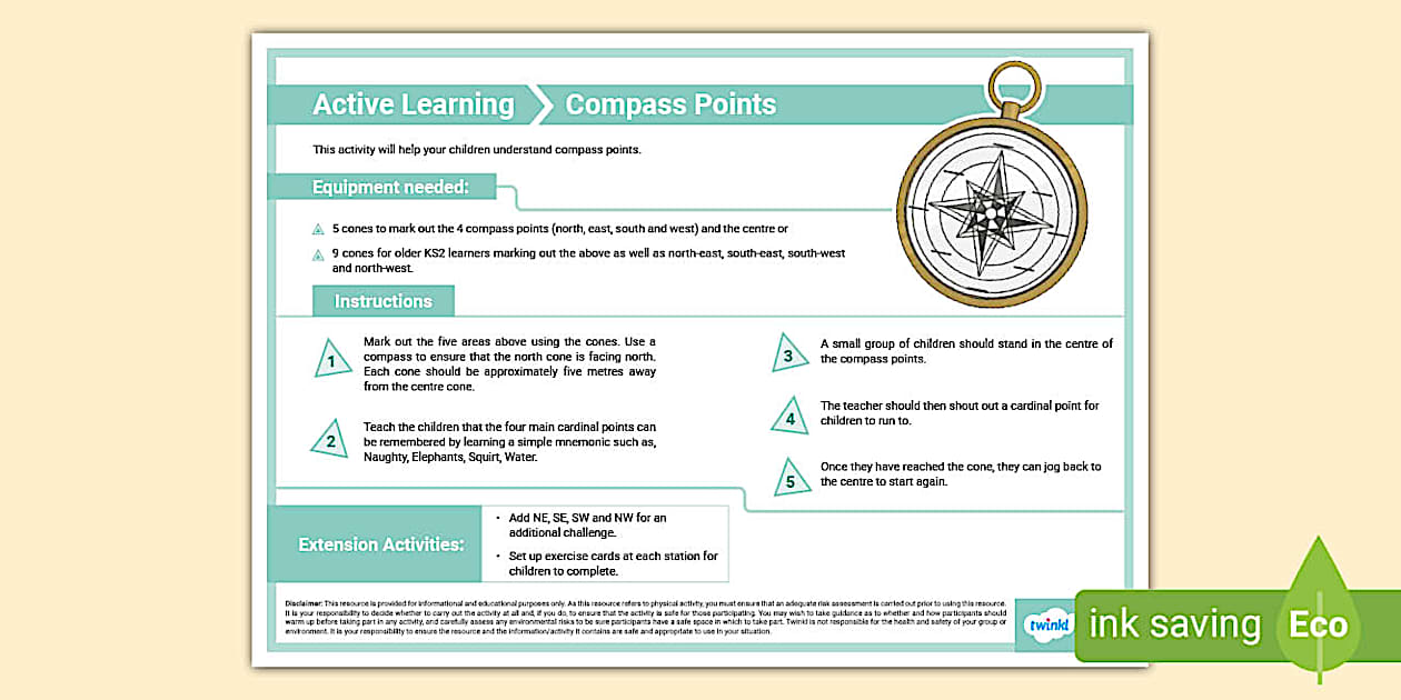 Compass Points KS2 Active Learning Activities (teacher made)