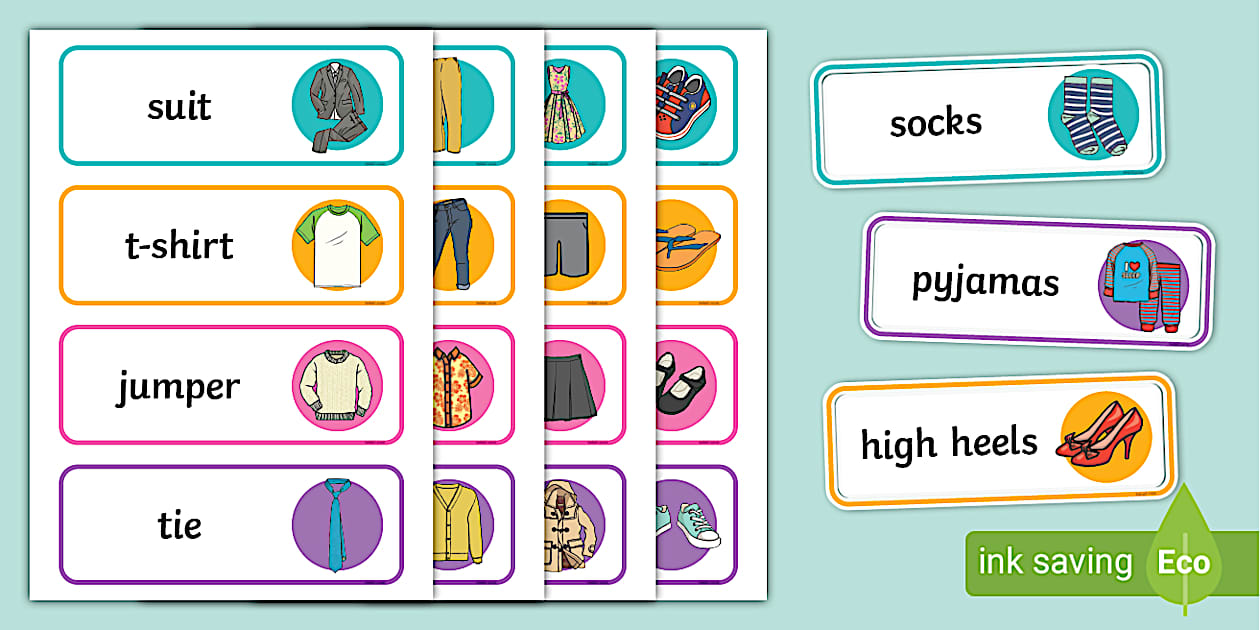 Clothes Shop Word Cards (teacher made) - Twinkl