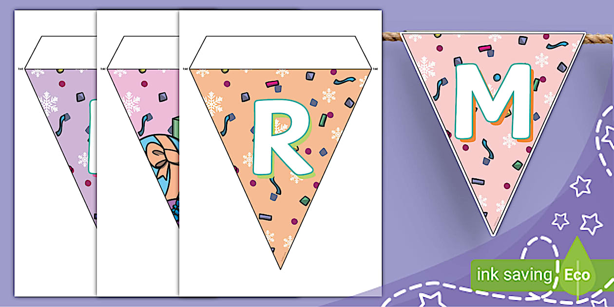 Merry Birthday Merry Birthday Bunting (teacher made)