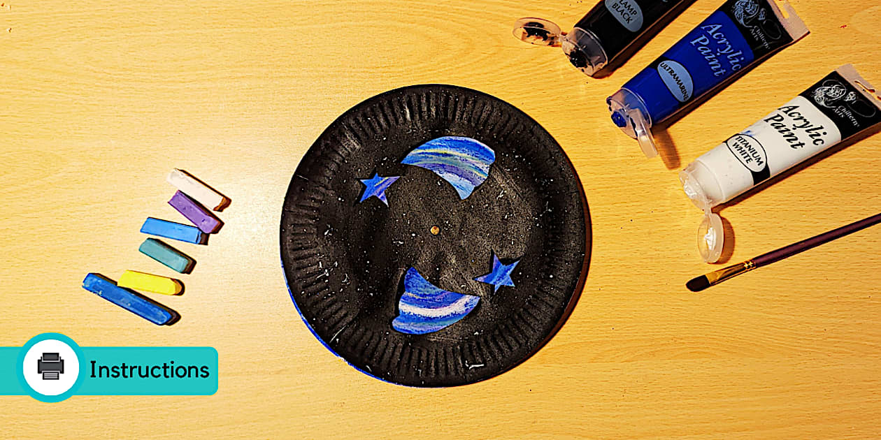 Paper Plate Shooting Star | Space Crafts (teacher made)