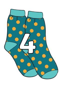 Counting in 2s on Socks (teacher made)