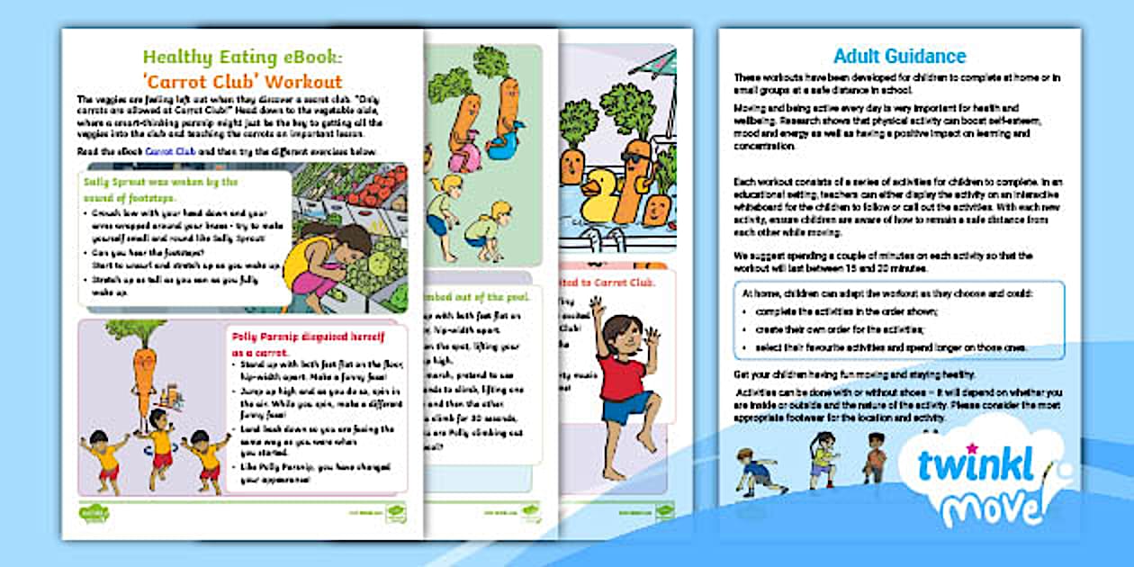 PE at a Safe Distance: Healthy Eating eBook-Themed Workout