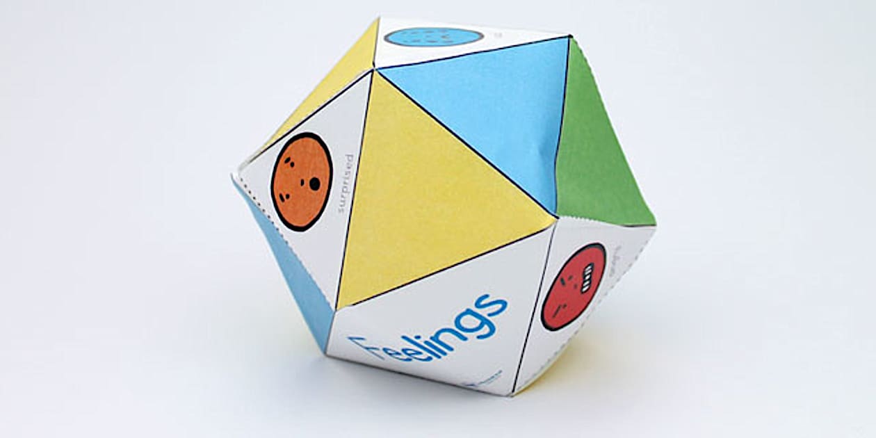 Feelings Talk Craft Ball Template - Twinkl