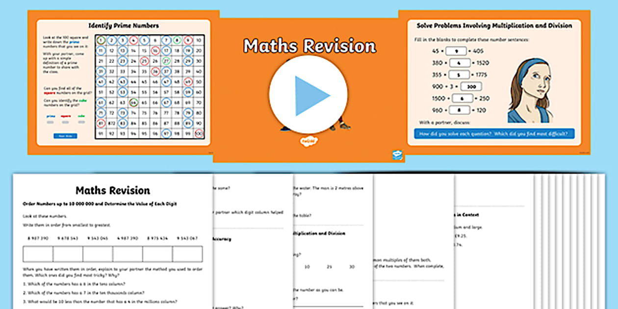 Year 6 KS2 Maths SATs Revision PowerPoint Pack - Twinkl