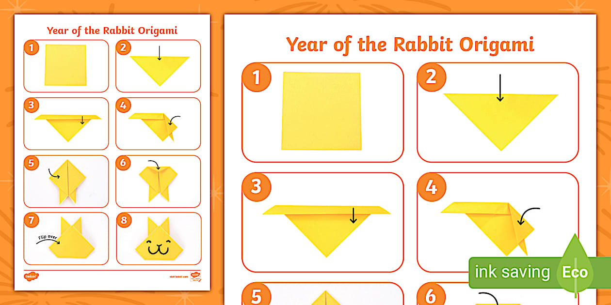 Year of the Rabbit Origami Activity | Twinkl