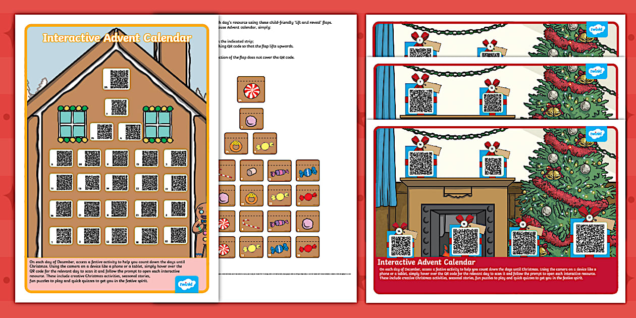 Interactive Advent Calendar Display Posters (teacher made)