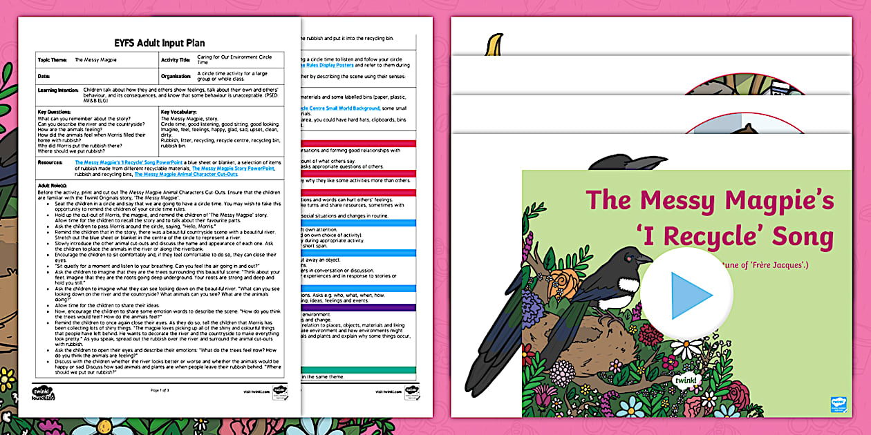 EYFS Caring for the Environment Circle Time Resource Pack