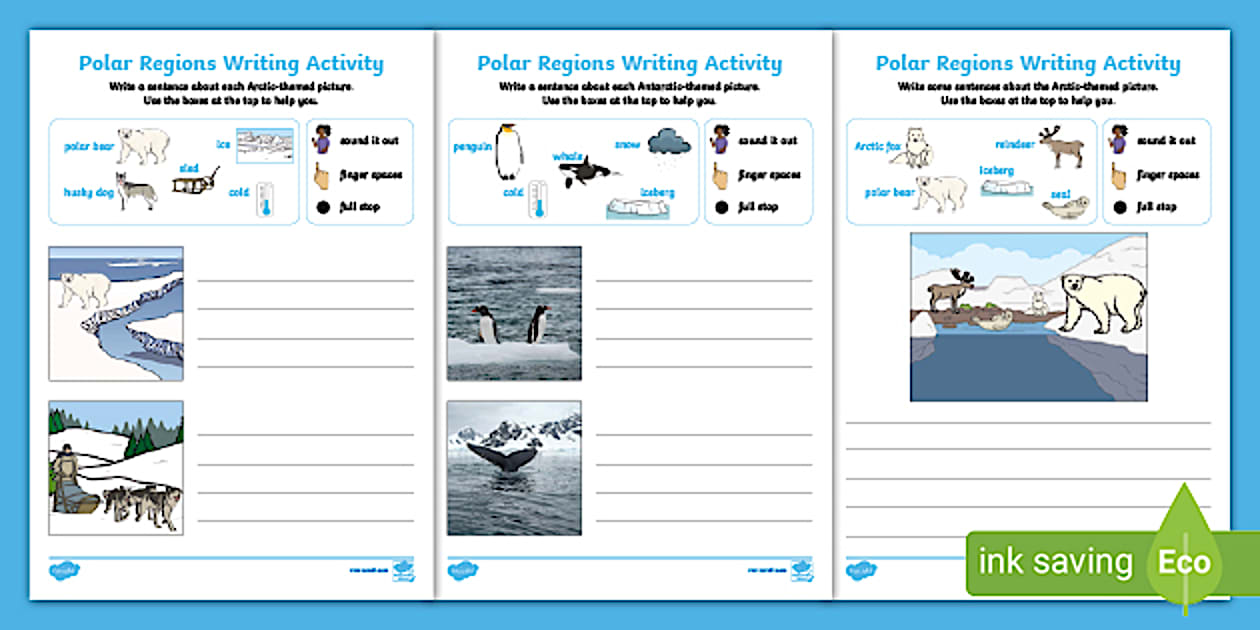 Polar Regions Themed Early Writing Activities (teacher made)