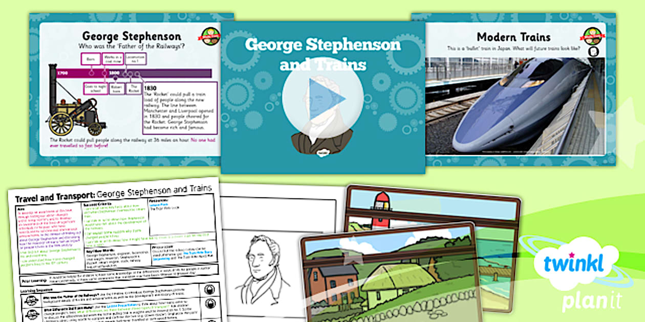 Victorian Steam Trains Lesson | George Stephenson | History