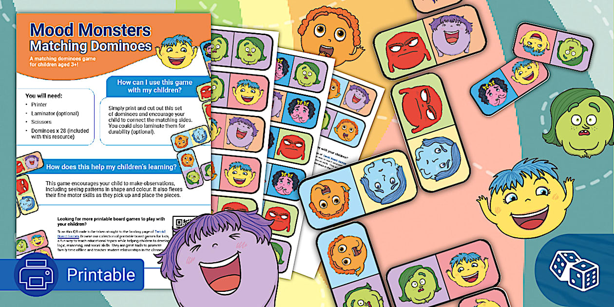 Matching Dominoes Game for Emotional Literature Activities