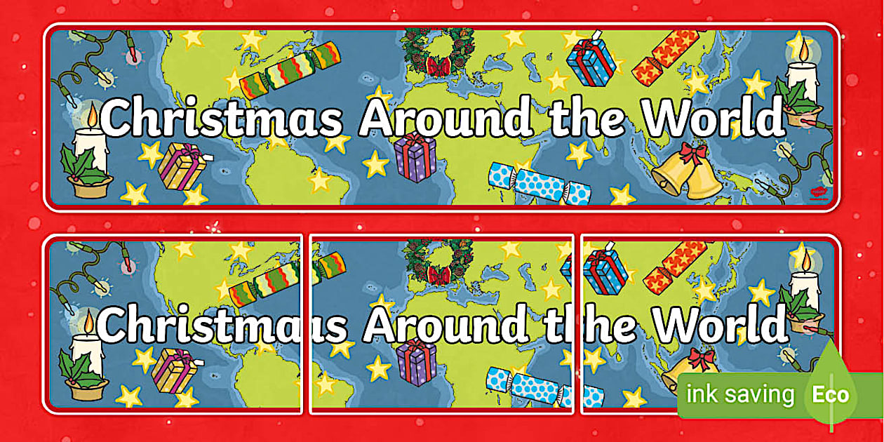 Christmas Around the World Display Banner - Display Resource