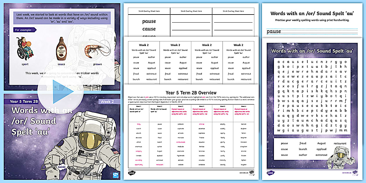 Year 5 Term 2B Week 2 Spelling Pack (teacher made) - Twinkl