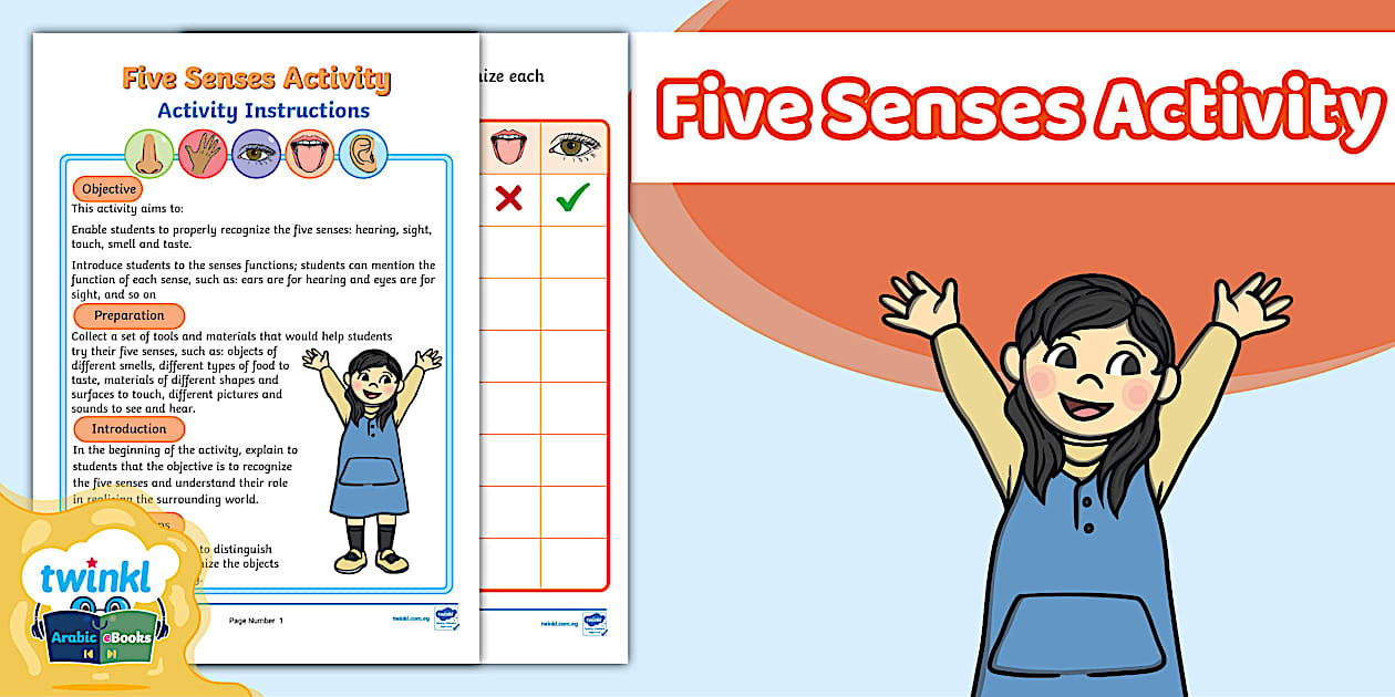 Five Senses Activity Sheet