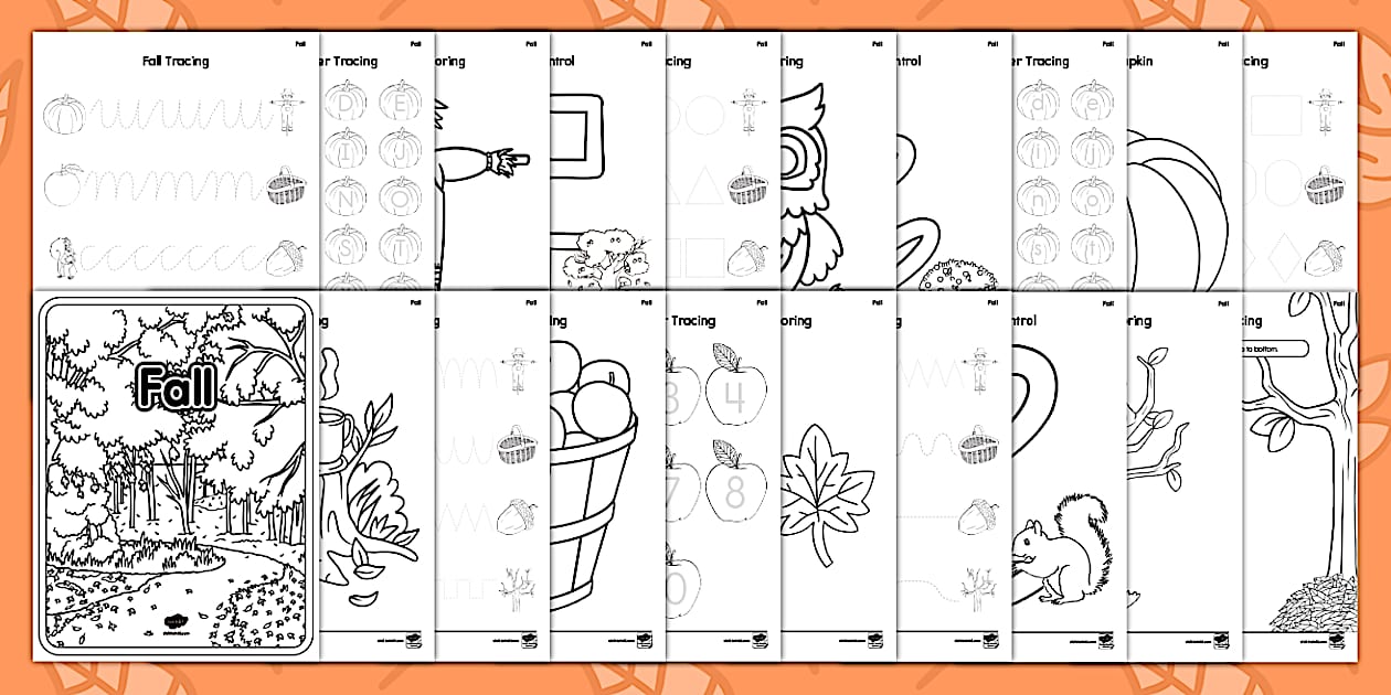 Fall Toddler Busy Book (Teacher-Made) - Twinkl