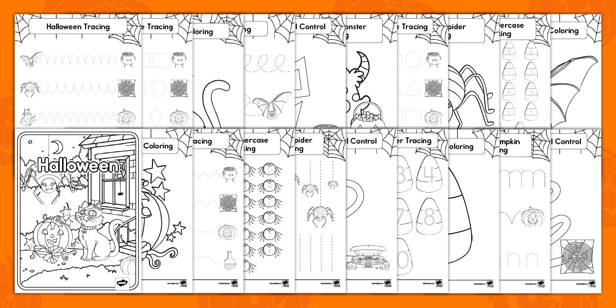 Halloween Toddler Busy Book (teacher made) - Twinkl