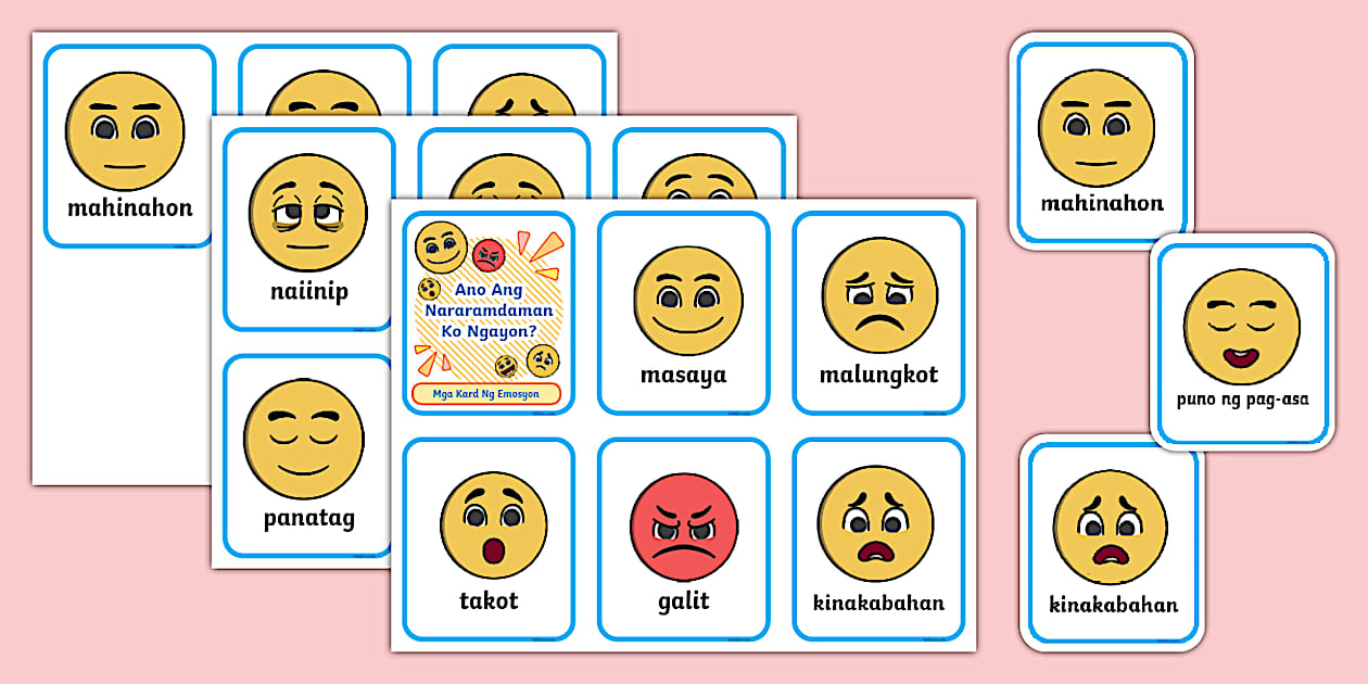 Iba’t Ibang Emosyon | Flashcards | Twinkl Philippines